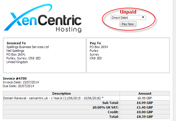 How to pay your invoices by Direct Debit